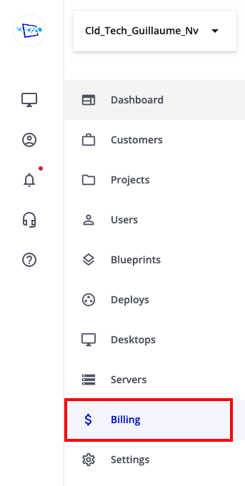 How to export your billing history from Cloudalize Platform – Cloudalize Support